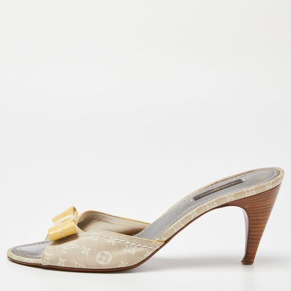 Louis Vuitton | Shoes | Louis Vuitton Greyyellow Monogram Canvas And ...